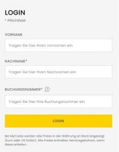Costa Online Check In - Check In Now for Cruise |2026|