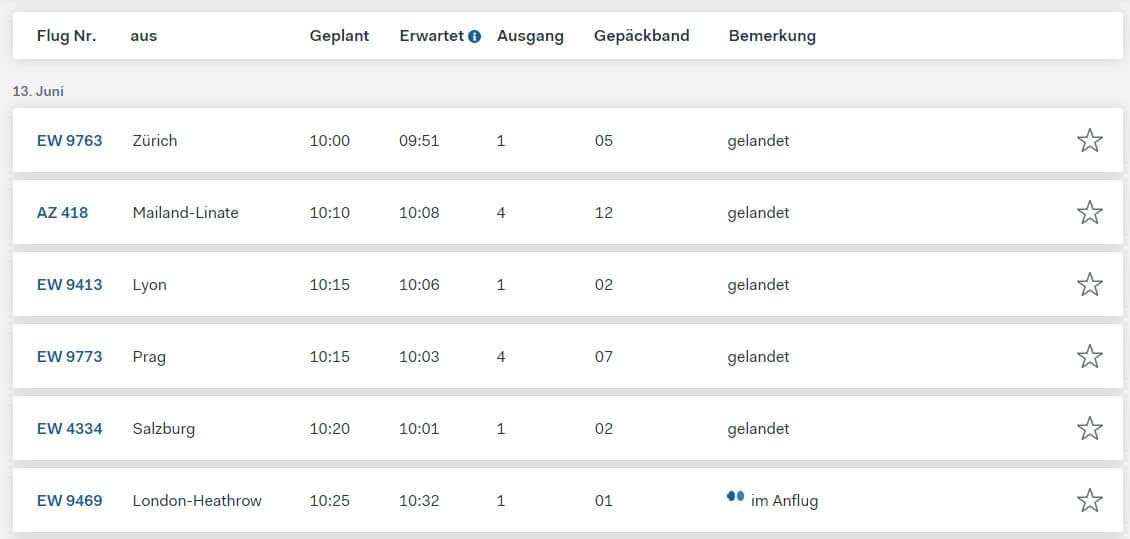 Flugplan Flughafen Düsseldorf (DUS) |2026| - Flug finden